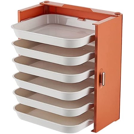 Vertical Storage Type (Orange) with Drawer Holder Holder Drainer ...