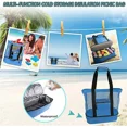 Yunnyp Mesh Beach Bag and Totes，Large Capacity Detachable Tote Bag ...