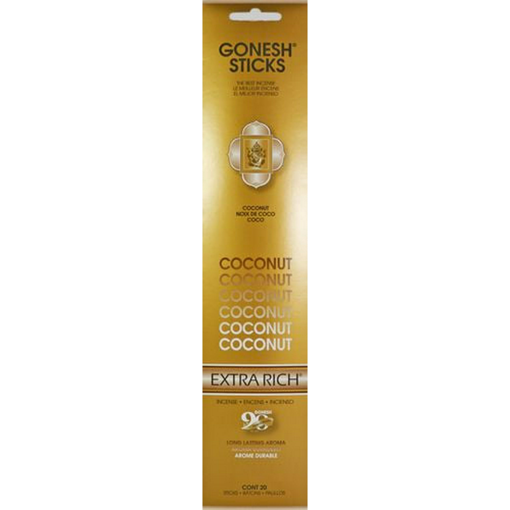 Click here for Gonesh Incense Sticks - Coconut 20 Sticks prices