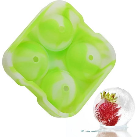Sphere Ice Cube Mold - 4.5in Ice Cube Tray, Silicone Sphere Ice Cube ...