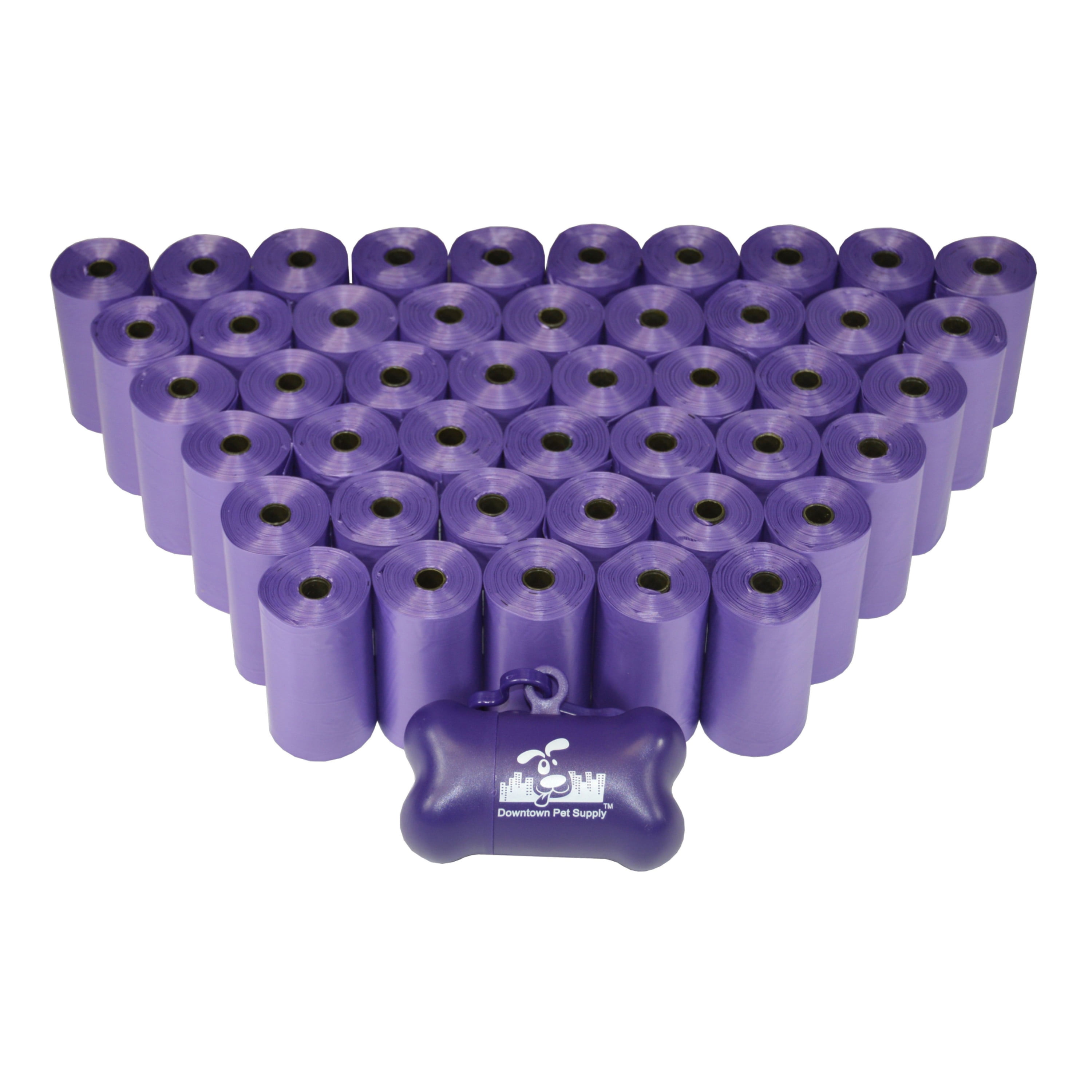Downtown Pet Supply Dog Poop Bags, Free Poop Bag Holder, Purple, 880 Ct ...