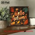 2D Flat, 1pc Rustic Fall Decorative Sign - Hello Autumn Wooden Wall Art ...