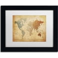 Trademark Fine Art "Time Zones Map of the World" Canvas Art by Michael ...