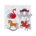 Nonstick Silicone Mold for Resin Projects Making Flying Horse Carriage ...