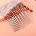 13 Piece Makeup Brush Set Soft Hair Powder Blusher High Gloss Eyebrow ...