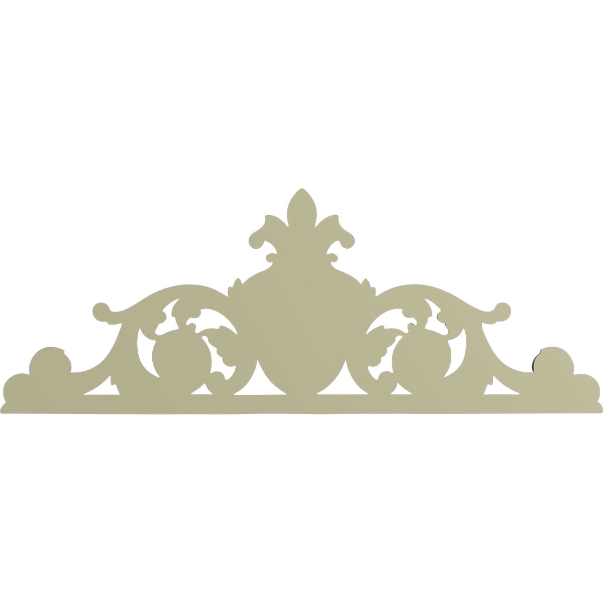 Ekena Millwork 36.75" Valance Onlay - Polyurethane Scroll Design For ...