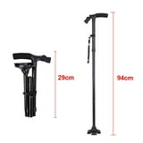 Quad Foldable Adjustable Four Legged Lightweight Safety Walking Stick ...