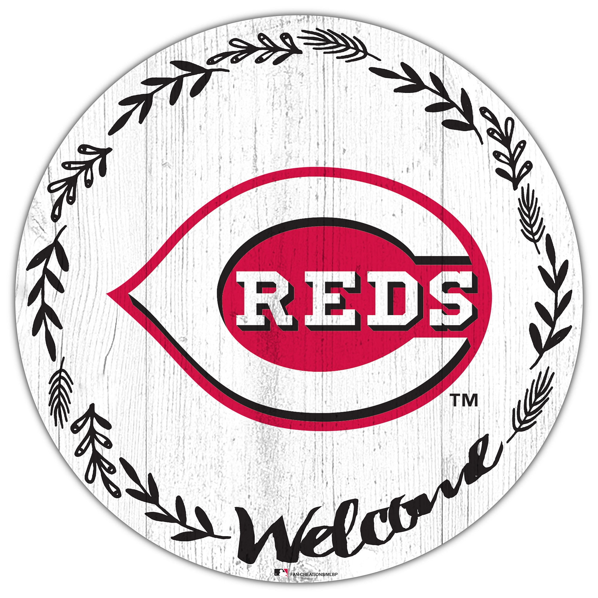Cincinnati Reds 12" Welcome Circle Sign - Walmart.com