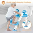 iMounTEK Kids Potty Training Seat with Adjustable Step Stool, Foldable ...