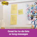 Post-It Super Sticky Lined Notes, 4" x 6", Canary Yellow, 3 Pack ...