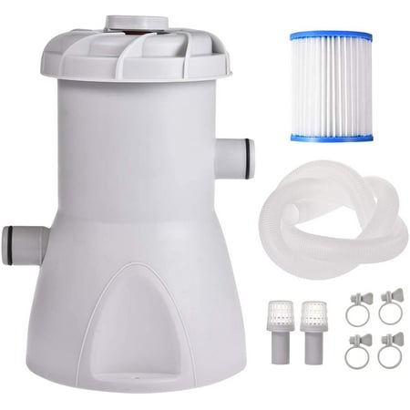 Clear Cartridge Filter Pump Pool Filter Pump for Above Ground Pools ...