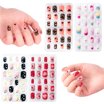 Aliver False Nail Kit for Girls 144 Count,Safe and Odorless,Press on ...