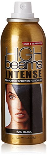 high beams Intense Temporary Spray on Hair Color, Black, 2.7 Ounce ...