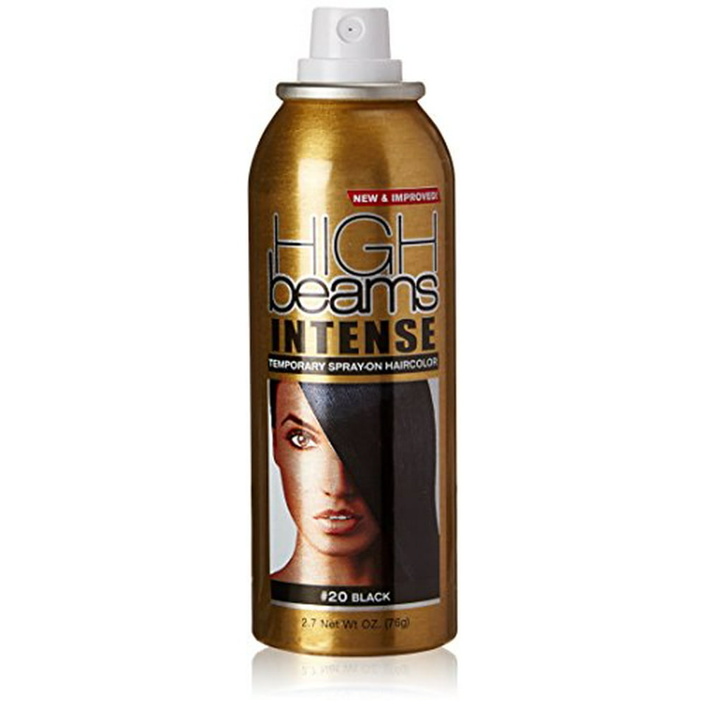 high beams Intense Temporary Spray on Hair Color, Black, 2.7 Ounce ...