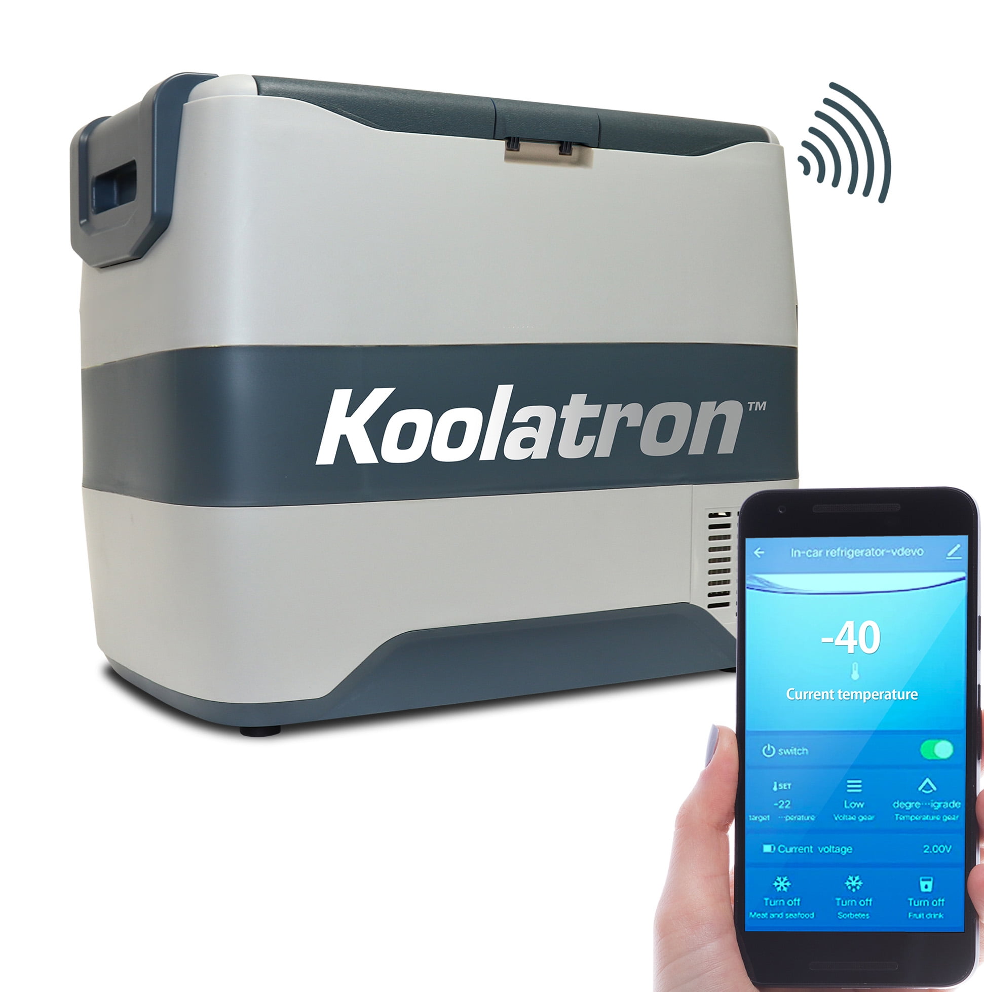 Koolatron 12V Portable Freezer/Refrigerator w/ Bluetooth 42 qt (40L ...