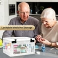 Locbbie Lockable Storage Box, 24L for Medicine, Food, Electronics ...