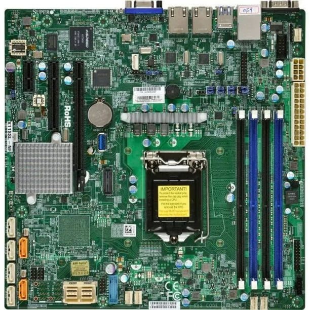 Supermicro X11SSL-NF Motherboard - Single Socket (LGA 1151) - Intel C232 Chipset - Micro ATX ...