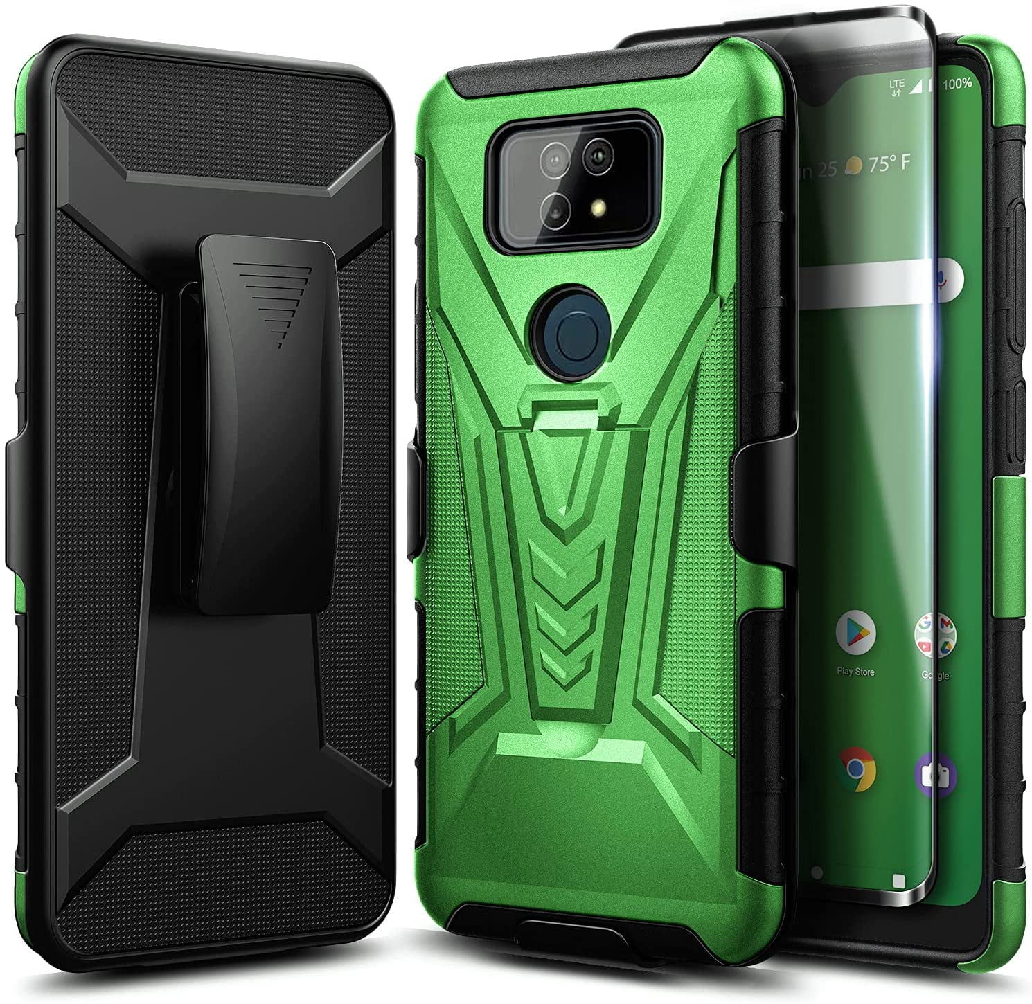 Cricket Ovation 2 / AT&T Maestro Max (2021) Phone Case with Tempered ...