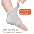 5 Pairs Open Toe Gel Liner Heel Socks, Unisex One Size for Dry Cracked ...