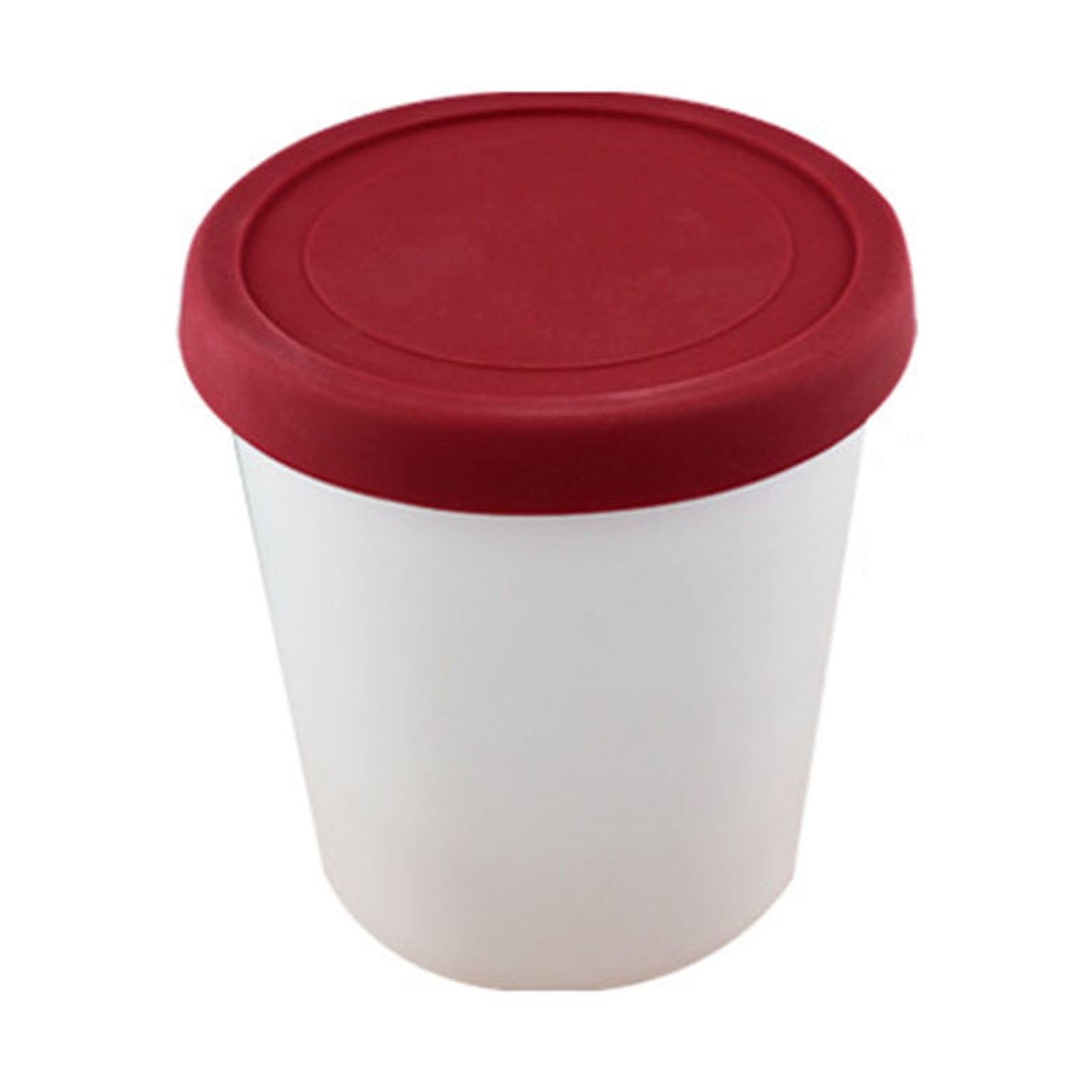 HYmarket Reusable Round Ice Cream Cup with Large Silicone Lid ...