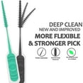200PCS Interdental Brush with Soft Rubber Handle,Disposable Dental ...