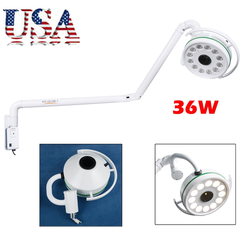 36W Wall-mounted LED Shadowless Lamp Surgical Medical Dental Oral Exam ...
