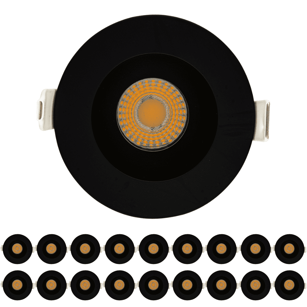 Perlglow 18 Pack 2 inch Round Bronze High Lumens Downlight Luminaire ...