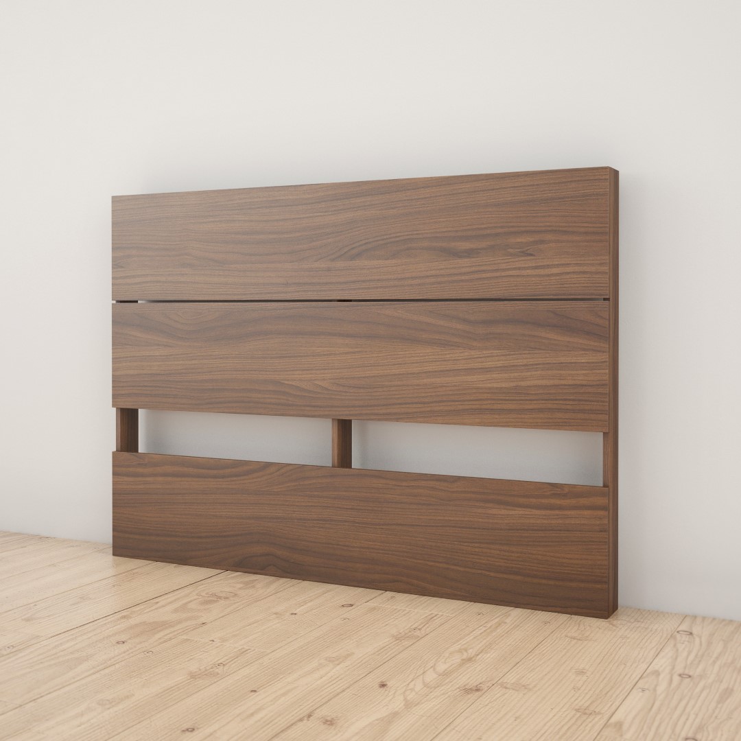 Nexera Full Size Panel Wood Headboard, Walnut - Walmart.com