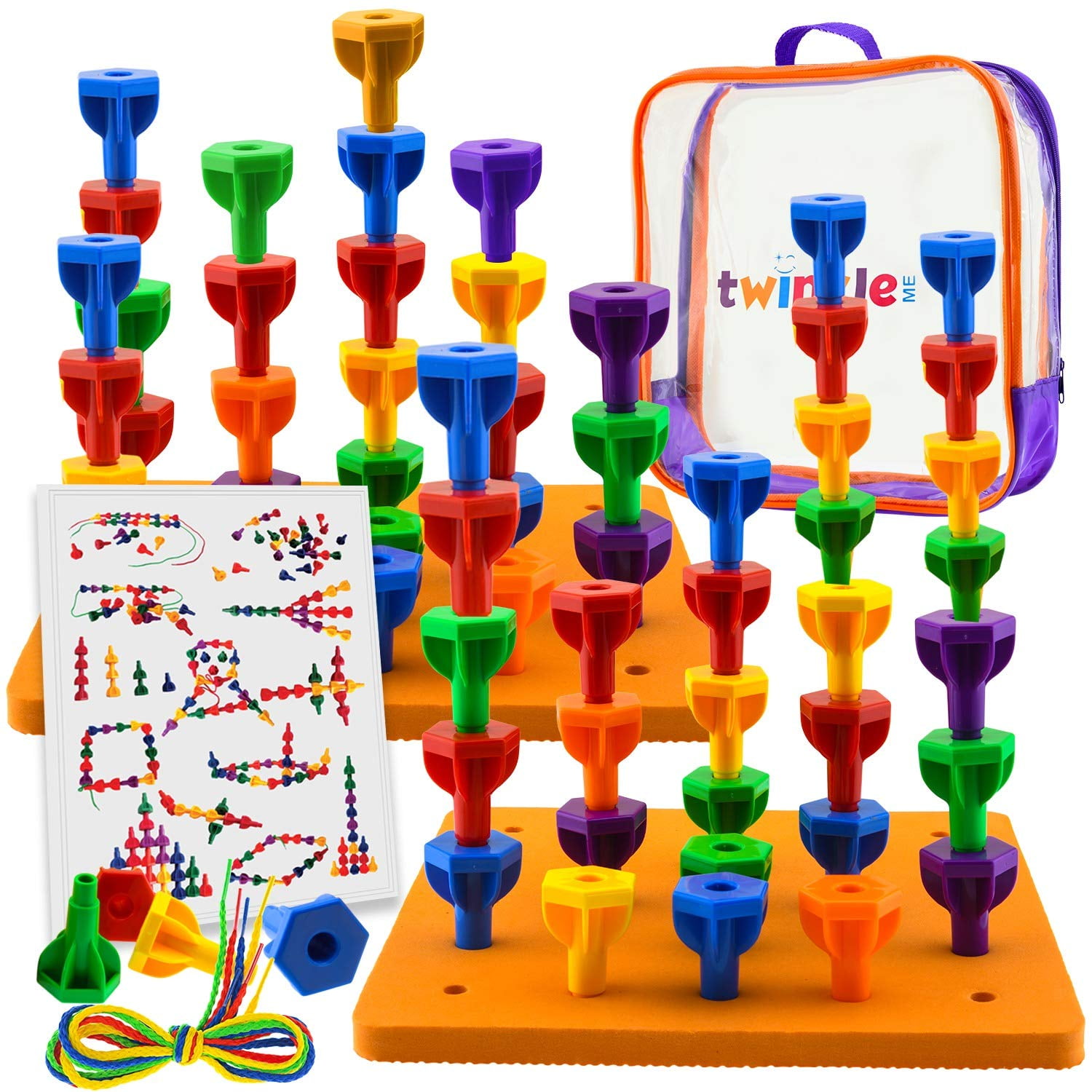 Juego de mesa Peg Twinkle me Jumbo Pack con 48 pinzas y 2 tablas ...