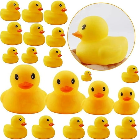 Mini Rubber Ducks Bath Duck Toys Mini Rubber Duck Small Yellow Ducky ...
