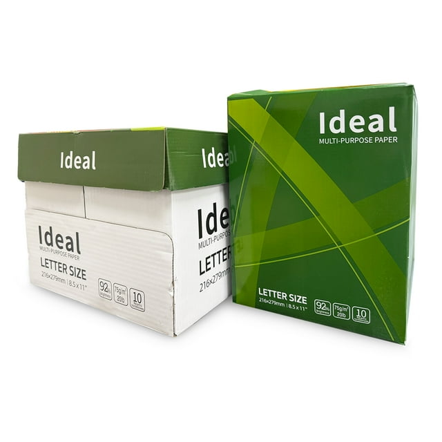 MilaMima 5000 Sheets Copy Paper 8.5 x 11 Inch, 10-Ream Case | 92 Bright ...