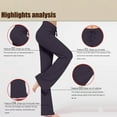 Besolor Womens Wide Leg Yoga Pants Stretch High Waist Drawstring Flare ...