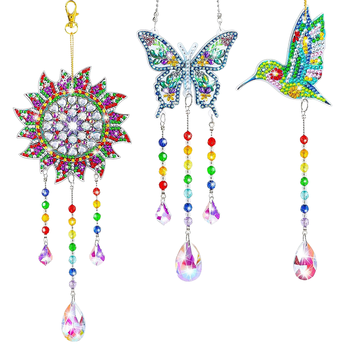 Click here for Askmiss 3 Pcs Diamond Painting Suncatcher Wind Chi... prices