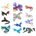 Children Toy 3D Printed Dragon Figurine Large Horn Designs Table ...