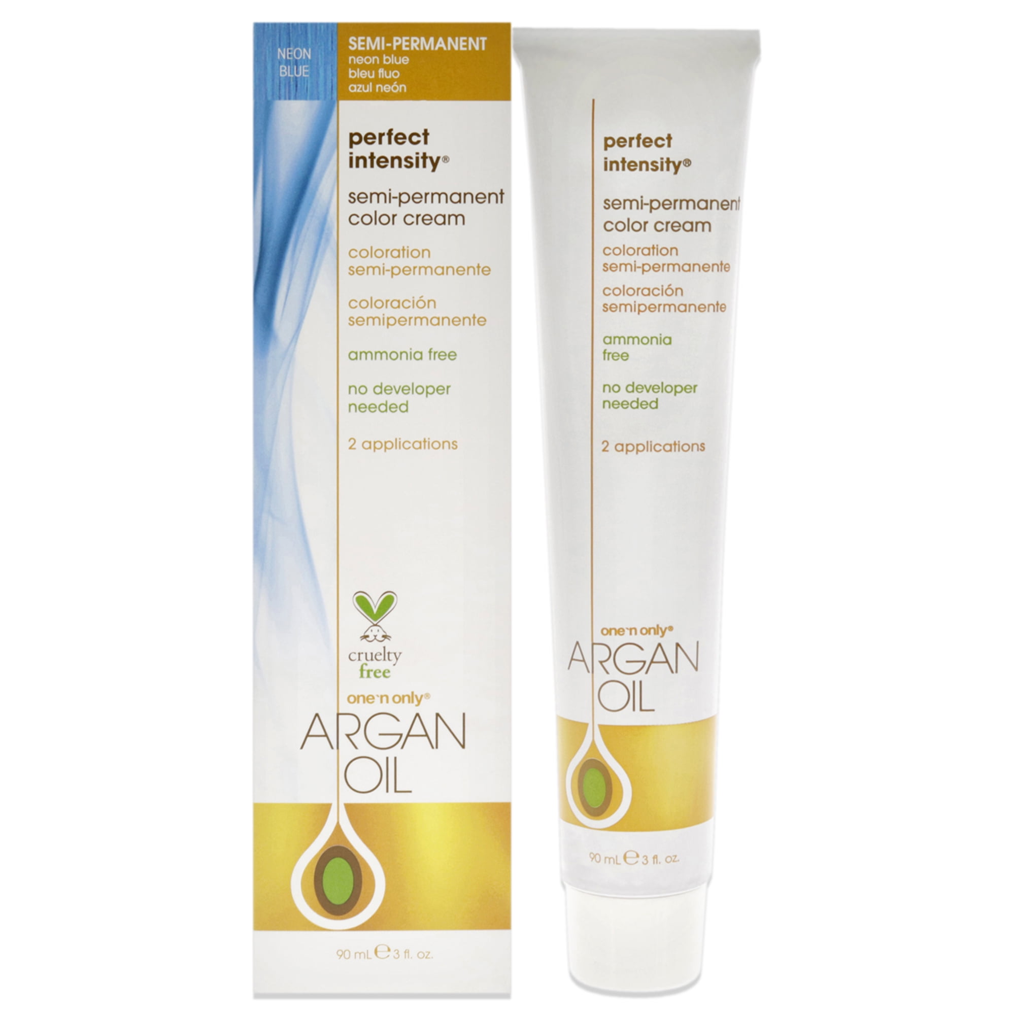 Crema de color semipermanente One n Only Perfect Intensity Azul neón 3 ...