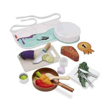 Free Shipping! Fisher-Price Wooden Picnic Basket and Food Pretend Play ...