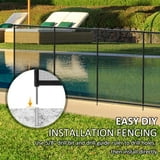 TOTAL DIY Pool Fence, 5FT x 48FT Mesh Safety Fence for Inground Pools ...