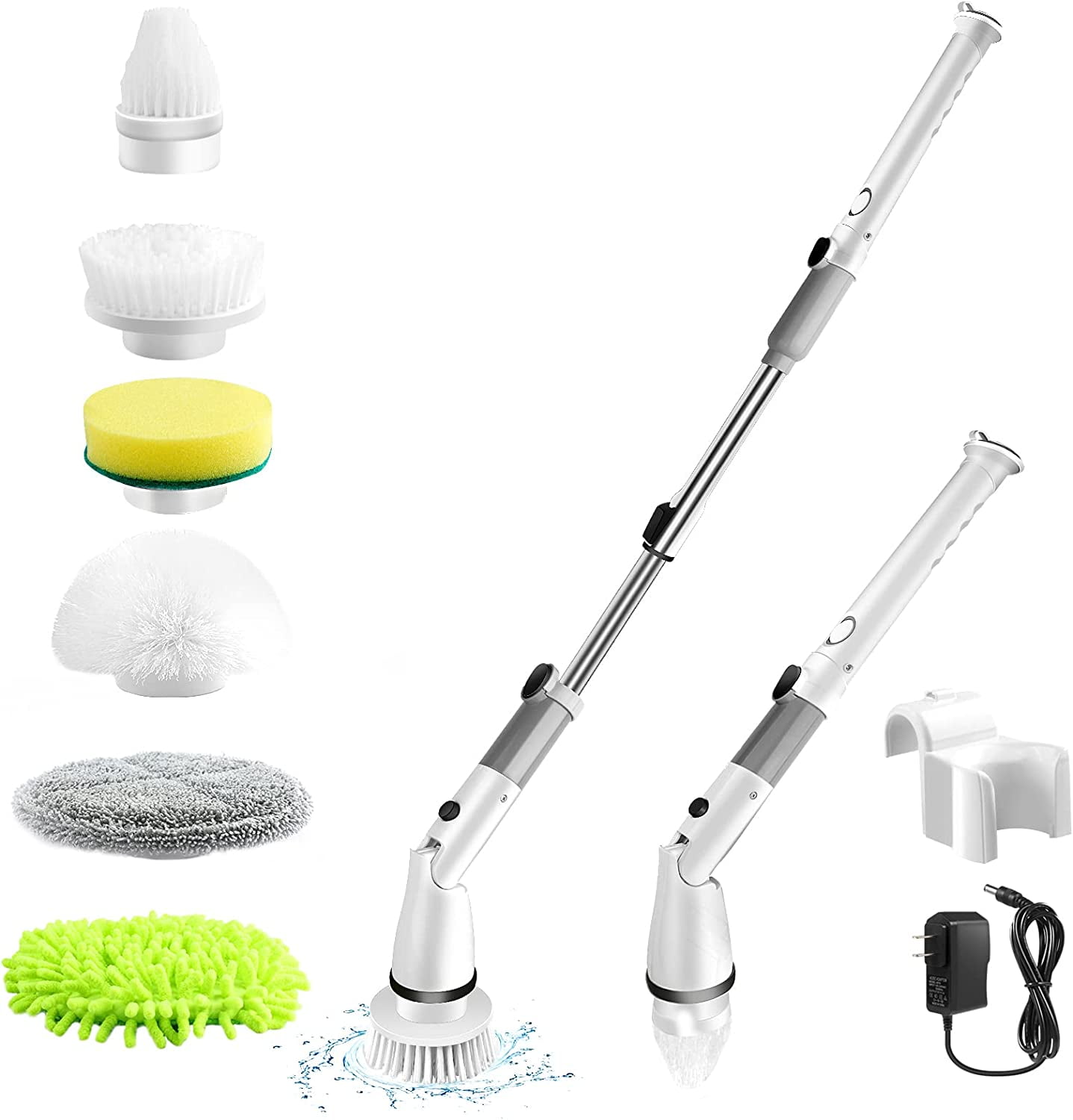 Electric Spin Scrubber Mop for Bathroom, Cordless Electric Cleaning ...