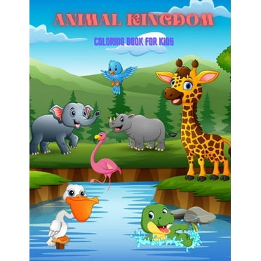 SUPER CUTE ANIMALS - Coloring Book For Kids: Sea Animals, Farm Animals ...
