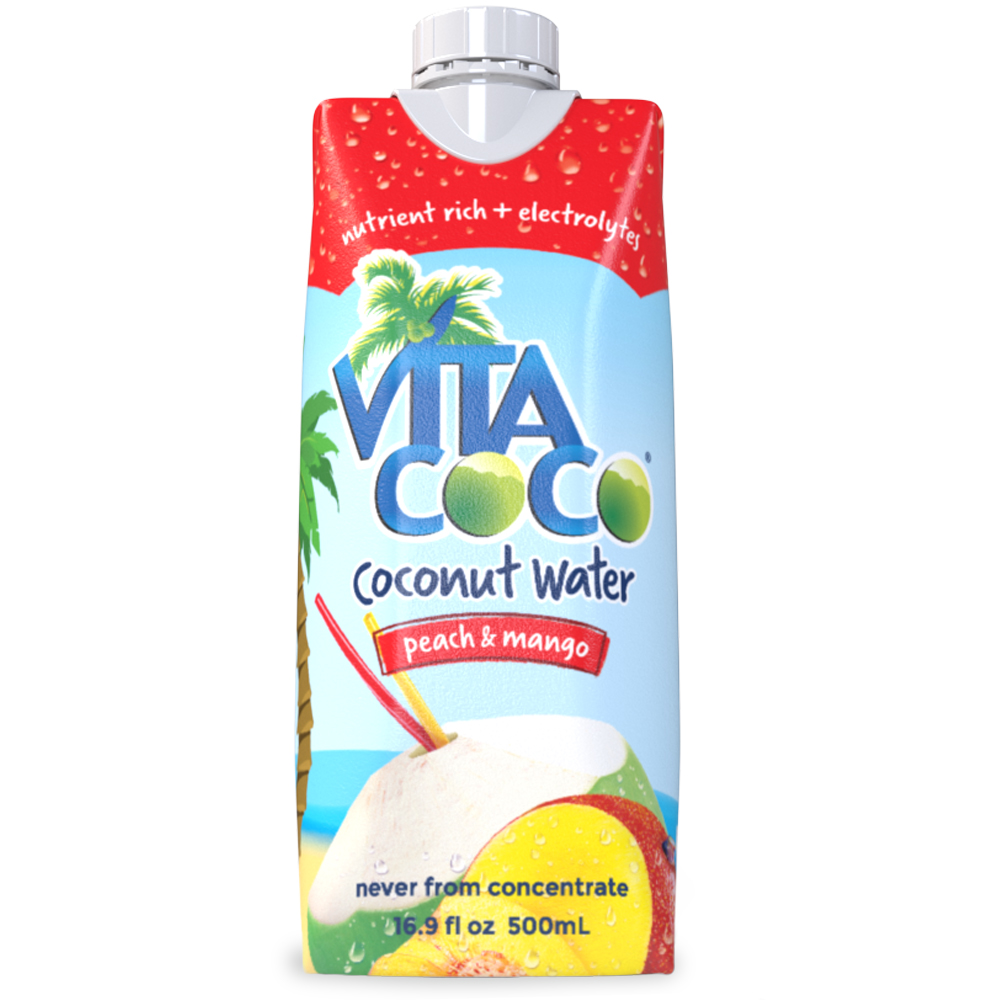 Vita Coco Coconut Water Peach And Mango 16 9 Fl Oz