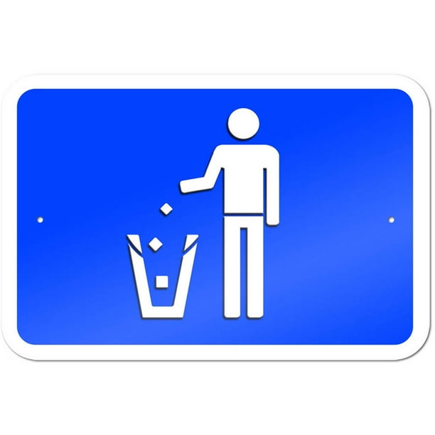Trashcan Trash Garbage Sign - Walmart.com