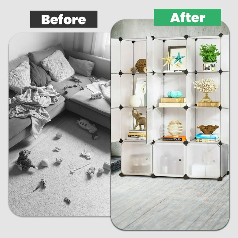 Diy Square Storage Shelves Living Room DIY Cube Storage Makeover: