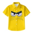 Bainana Boys Girls Summer Shirt Child Cartoon Print Short Sleeve Lapel ...
