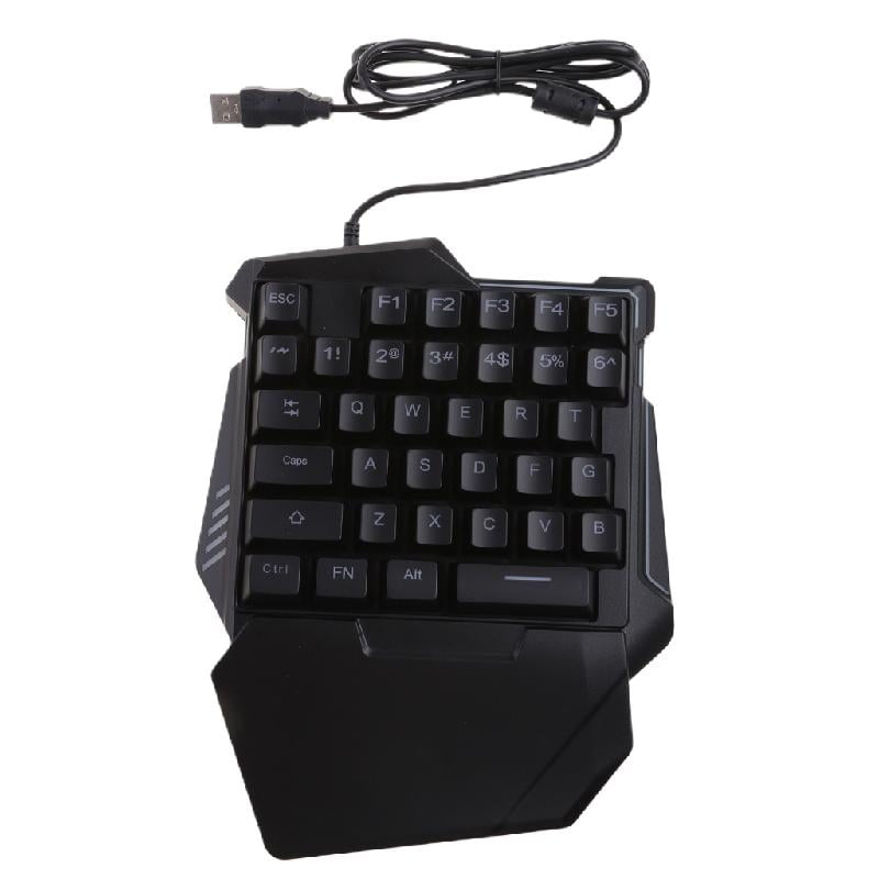 Mini Gaming Keyboard G101 One-Handed RGB Backlit Ergonomic Gamers ...