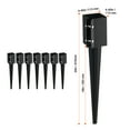 KFFKFF 8 Pack 24 x 4 x 4 Inch Fence Post Anchor Ground Spikes Fence ...