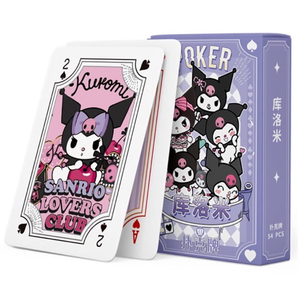 Sanrio Kuromi-Cartas de juego para niños, juegos de mesa de dibujos ...