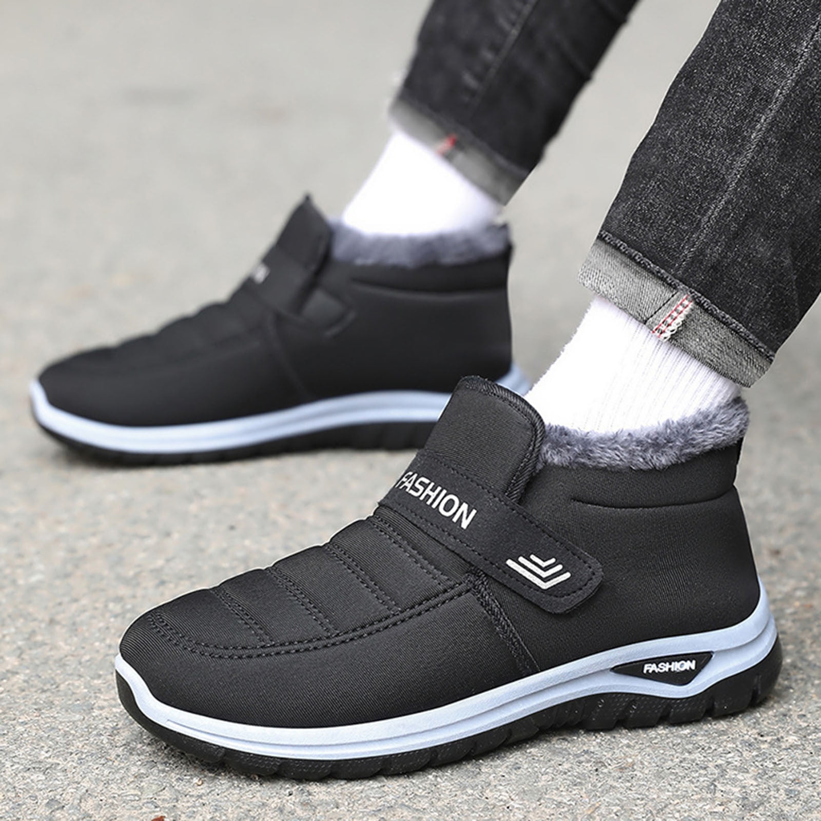 Click here for Gdreda Snow Boots For Men Warm Fur Lined Winter Bo... prices