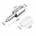 300 Pack Shelf Support Pegs with Anti-Slip Sleeves, Self-Tapping ...