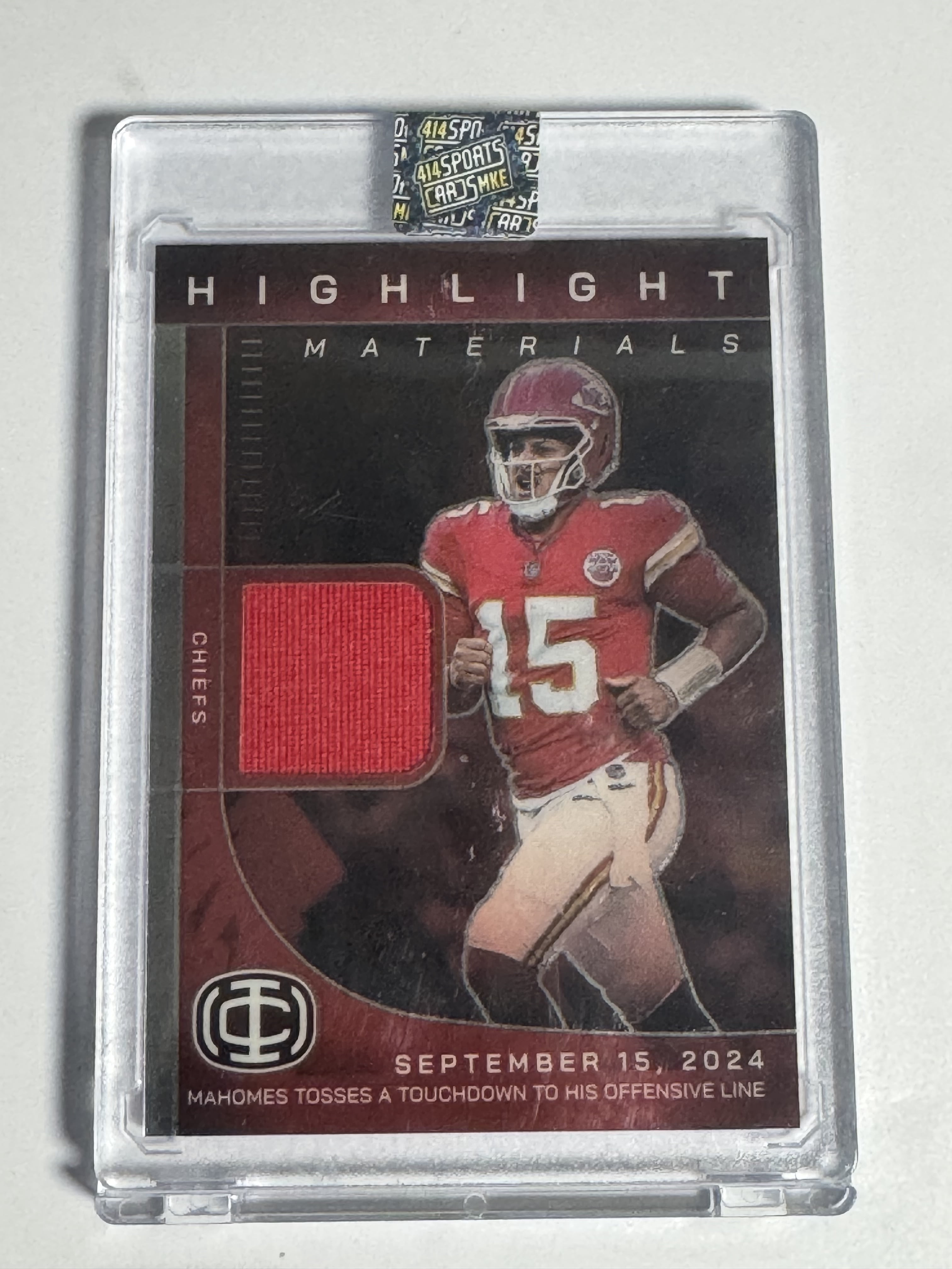 2025 Panini Icon Collection Mahomes Highlight Materials Patrick Mahomes ...