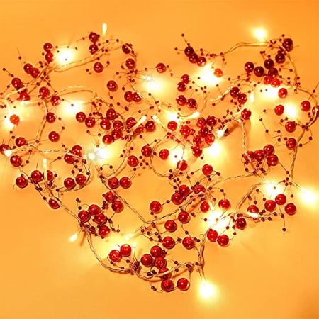 Hongchun Light Garland 6.5FT LED Beaded String Lights, Christmas ...